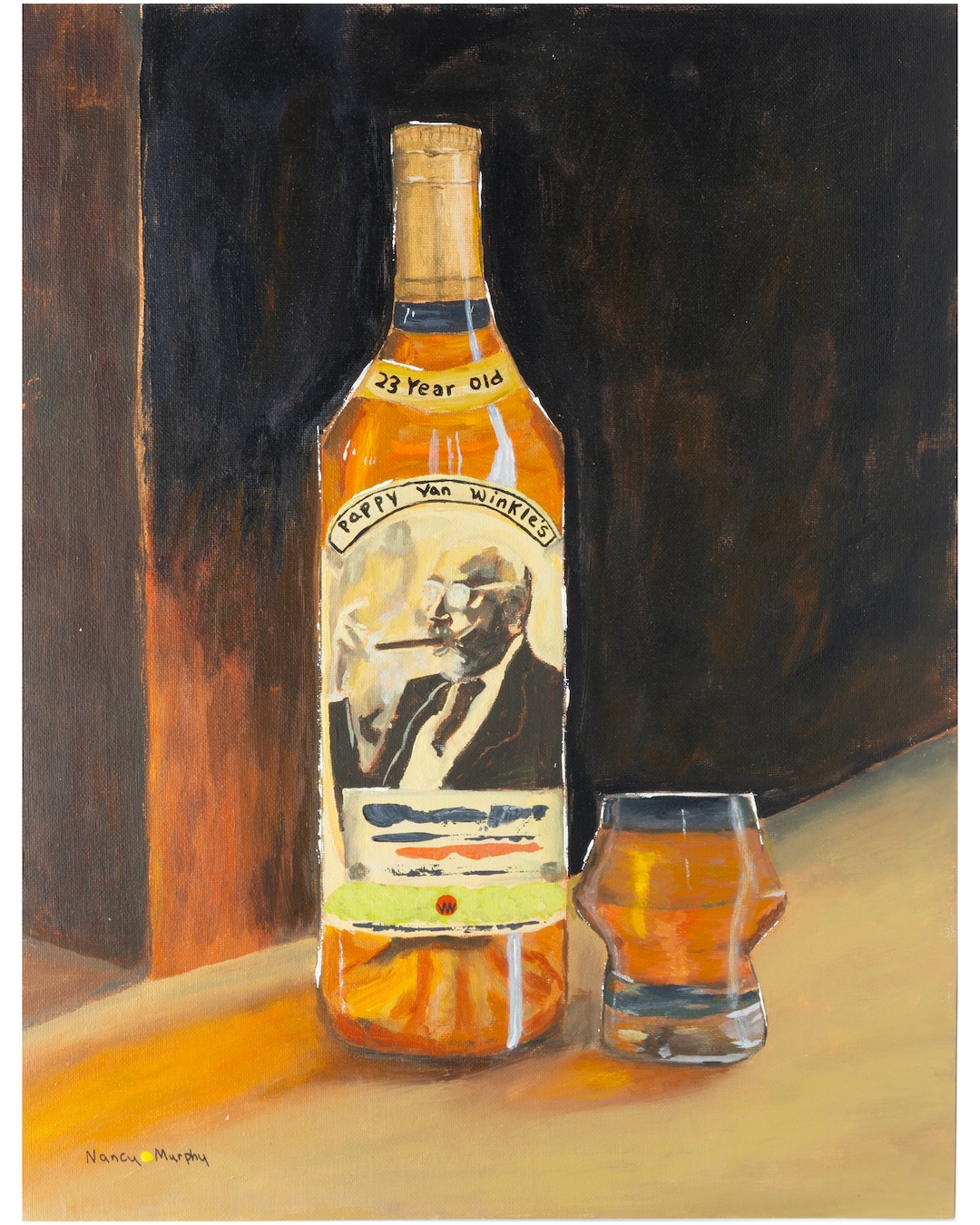 Pappy Van Winkle | Cocktails | Alcohol Art | Whiskey on the Rocks Print ...
