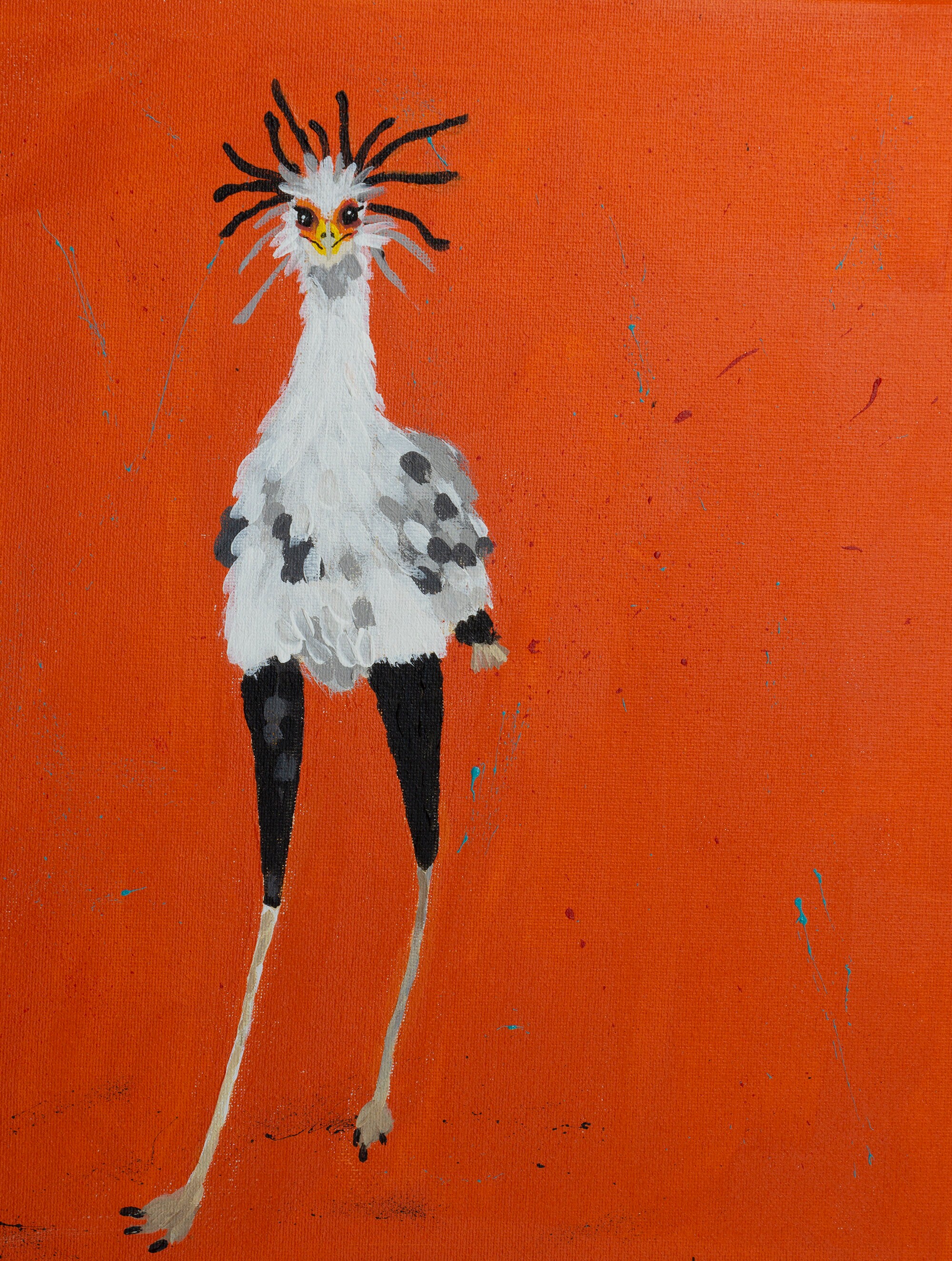 Secretary Bird Art Print - Etsy