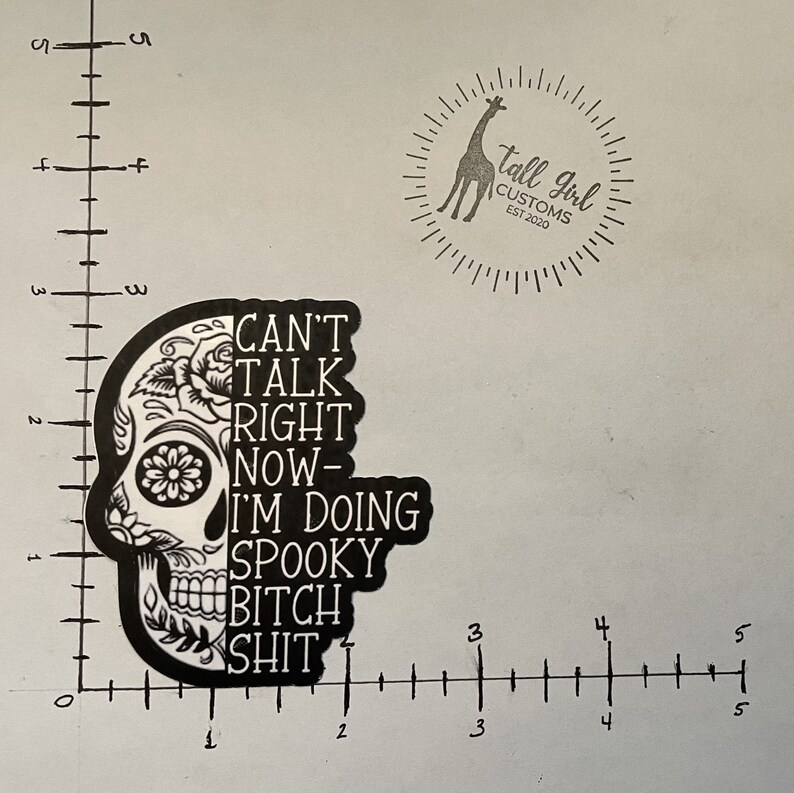 Spooky Bitch Shit Sticker Spooky Sticker Halloween Sticker - Etsy