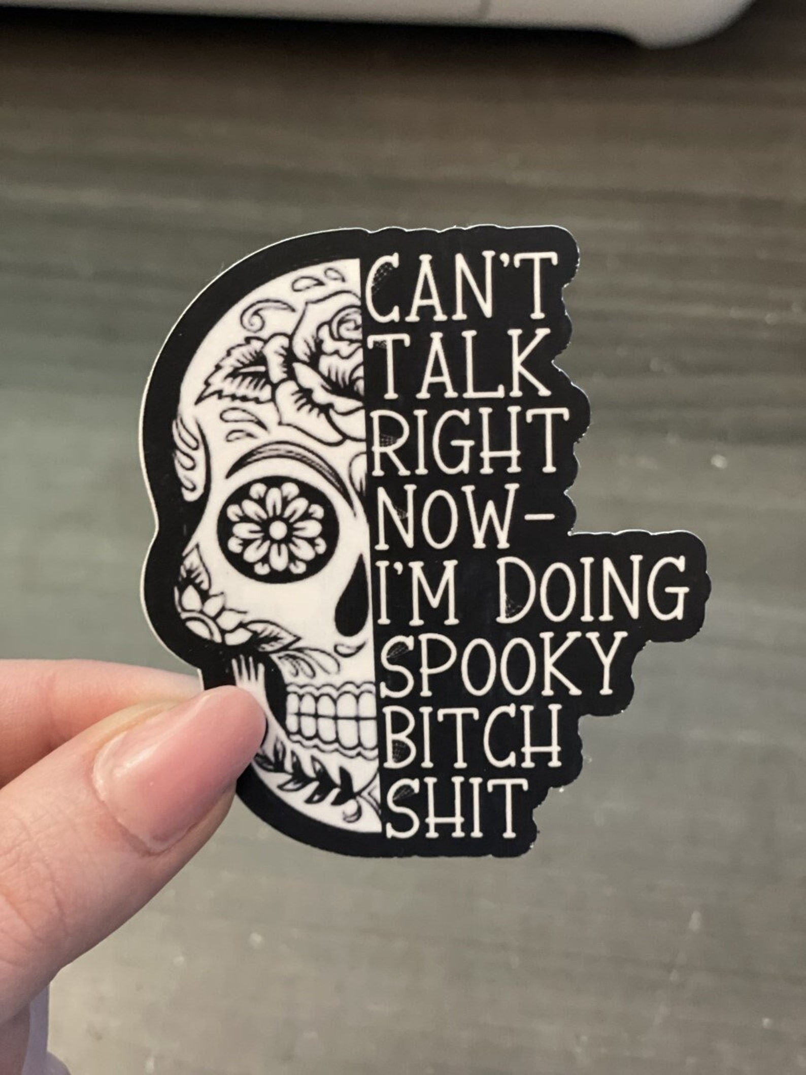 Spooky Bitch Shit Sticker Spooky Sticker Halloween Sticker - Etsy