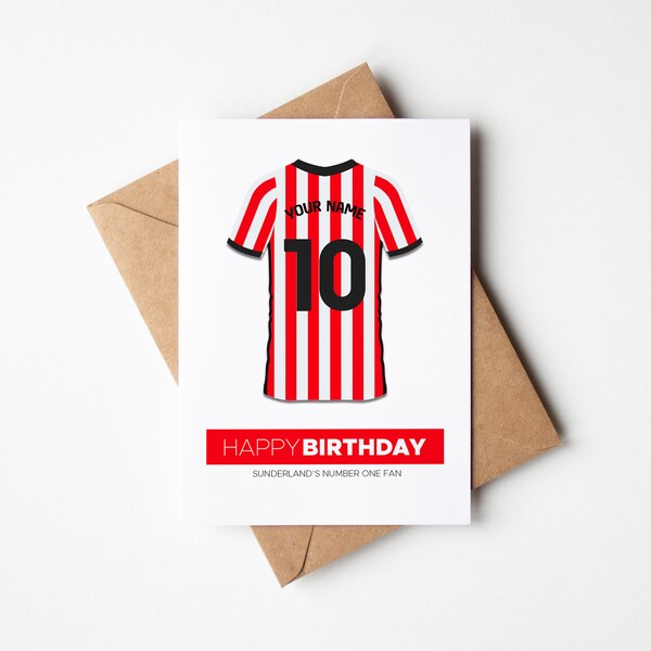 Sunderland Birthday Card - Etsy UK