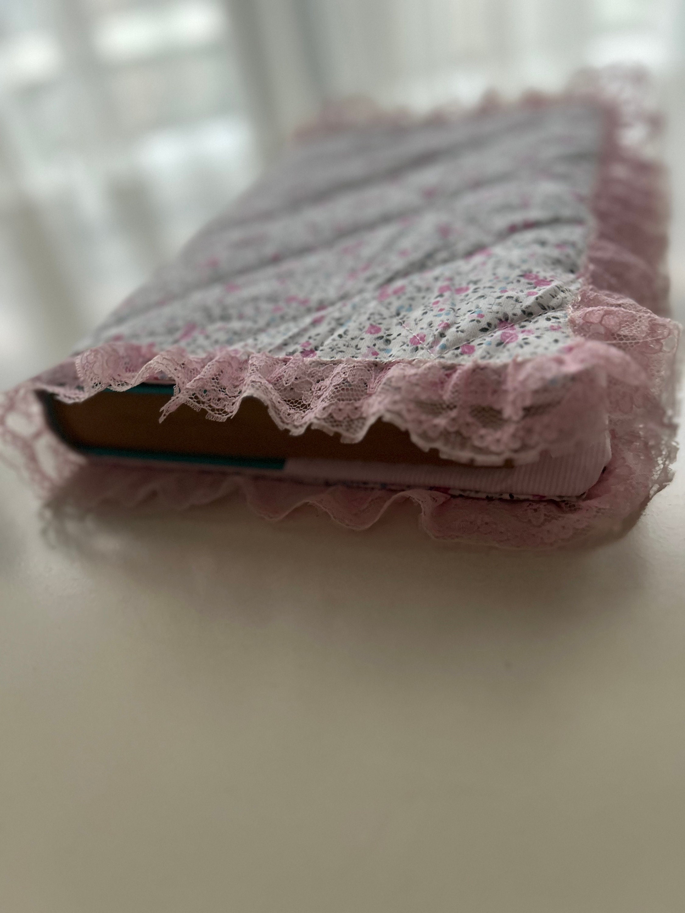 Lace Detailed Quilted Fabric Bible /book Cover - Etsy