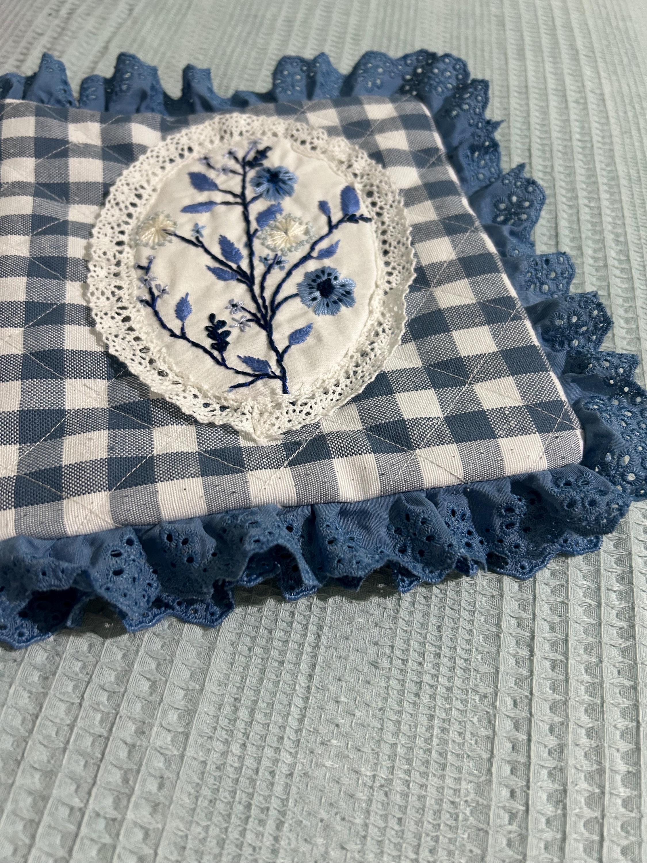 Vintage Style, Quilted Check Pattern. Fully Handmade Bible or Book ...