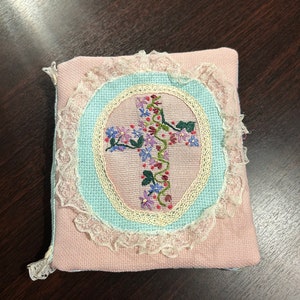Fully Handmade Bible Cover With Cross Embroidery. Single on Site! - Etsy