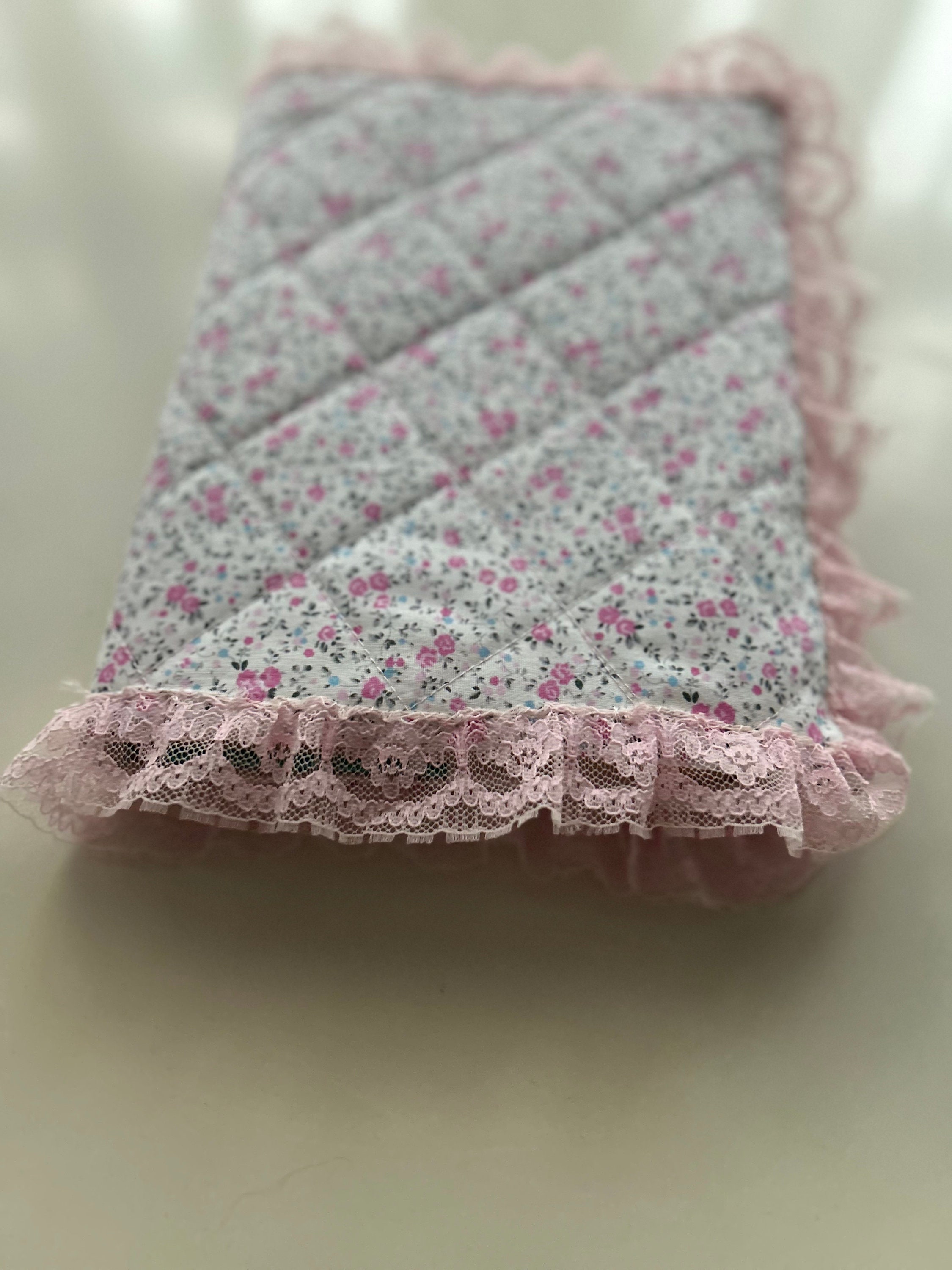 Lace Detailed Quilted Fabric Bible /book Cover - Etsy