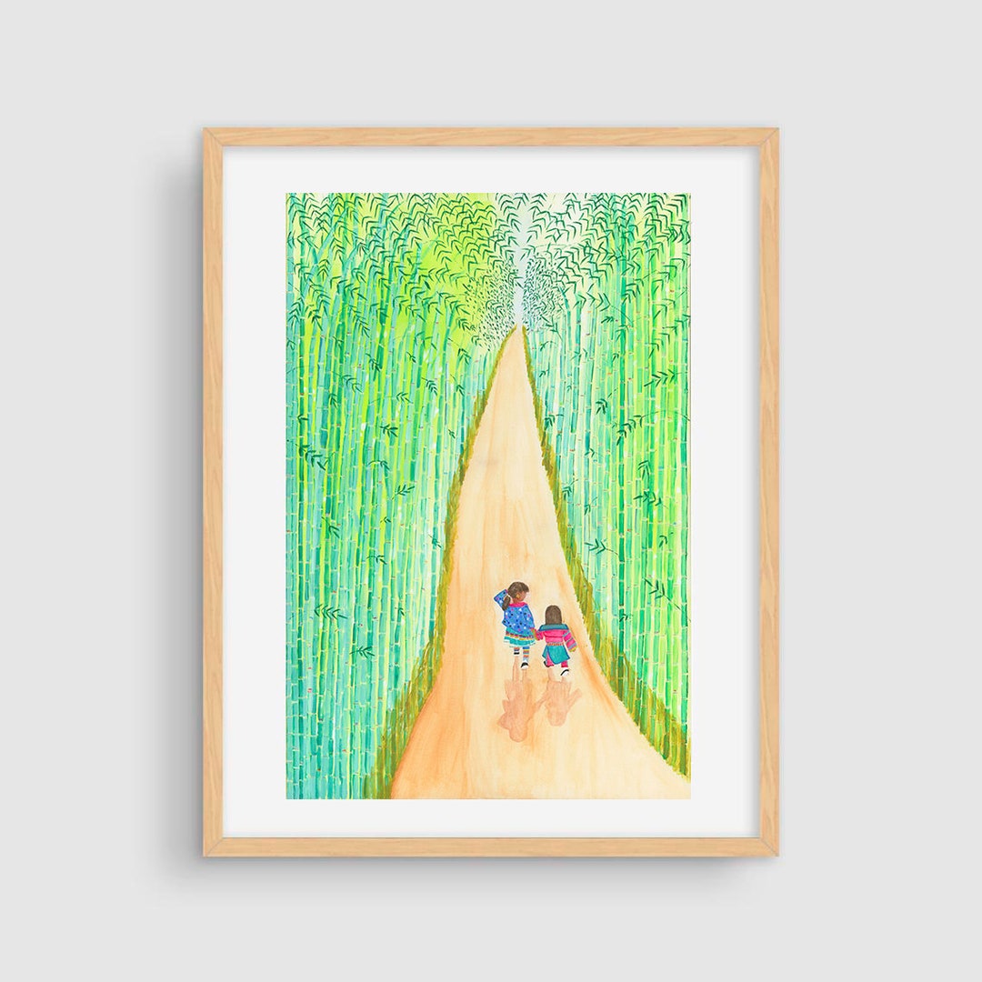 Fine Art Print, Wall Art Print, Bamboo, Giclée Print, Bambu Painting ...