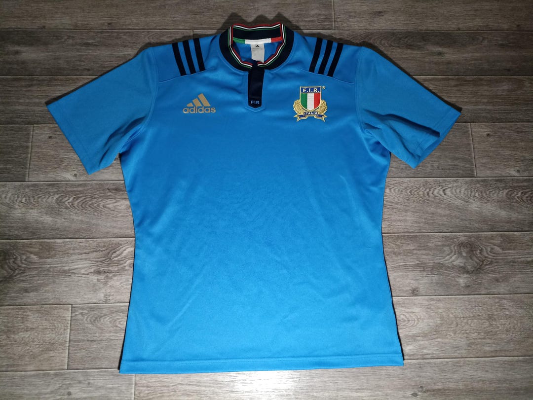 Italia Italy National Rugby Team Blue Adidas 2016/17 Men's Sports ...