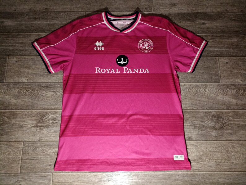 Queens Park Rangers FC QPR England Errea Pink White Men's Sports Soccer ...