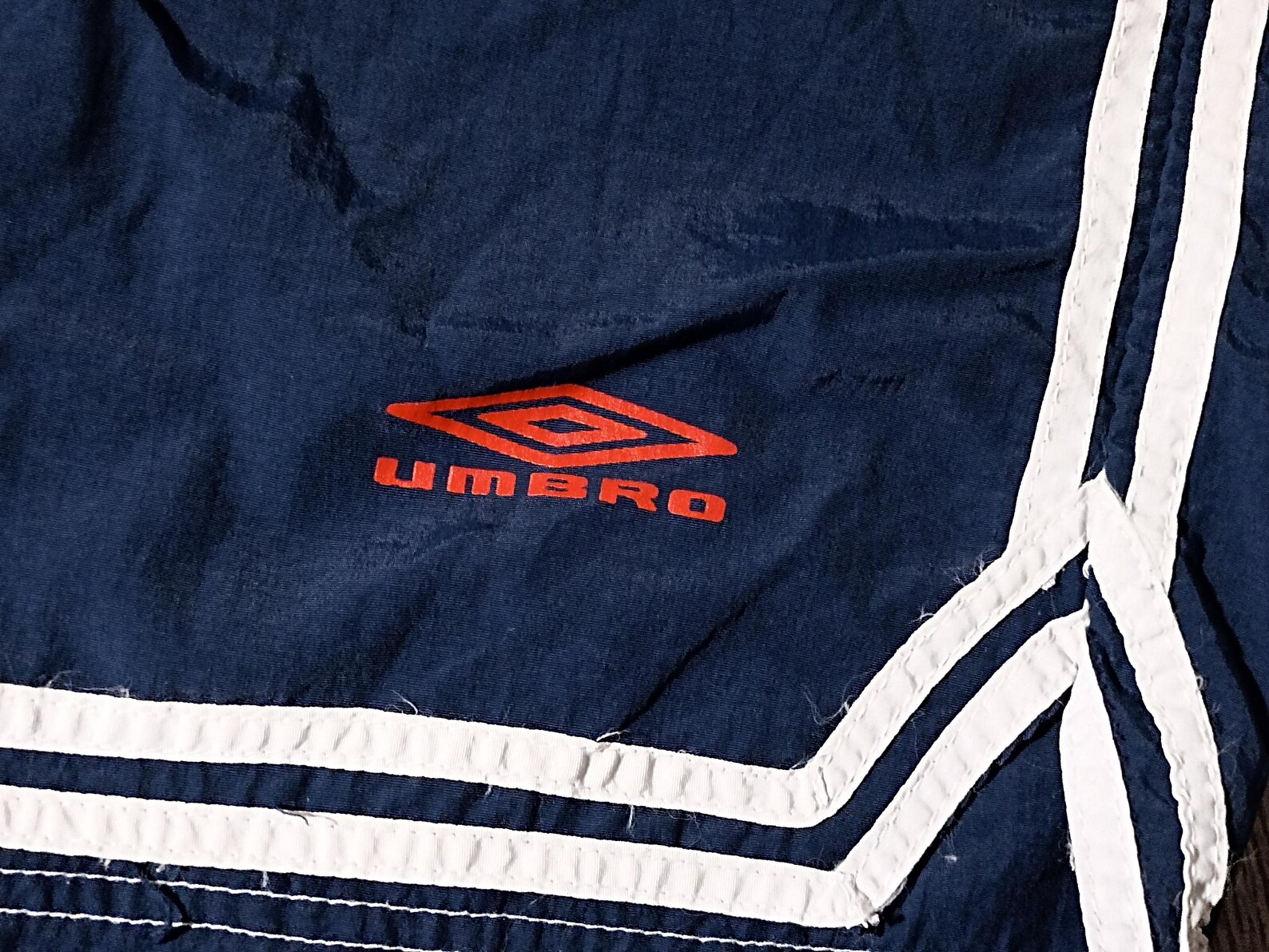 Vintage Umbro 2000s Navy Blue White Men's Football or Basketball Sports ...