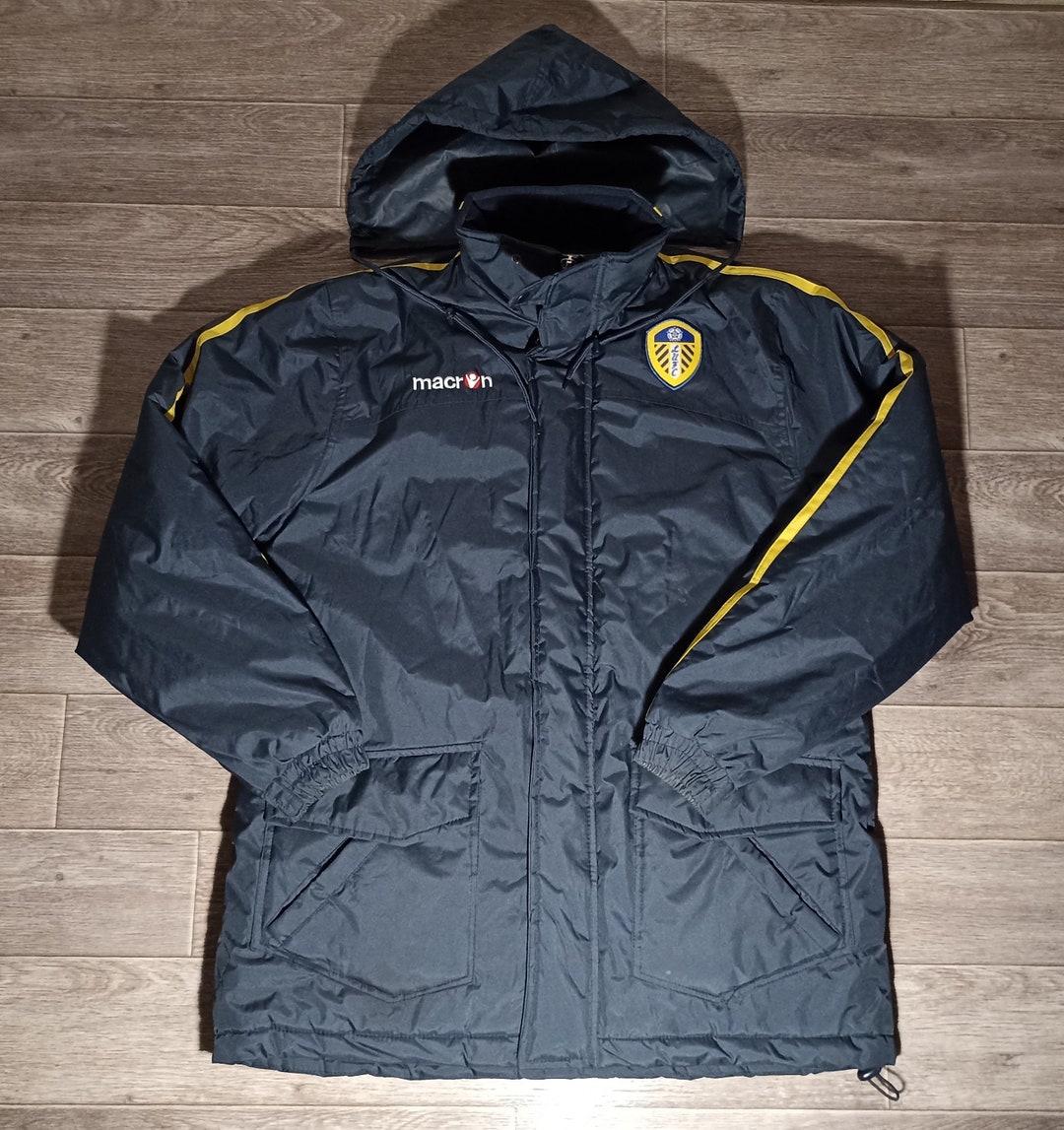Leeds United FC LUFC England Macron Navy Blue Soccer Football Men's ...