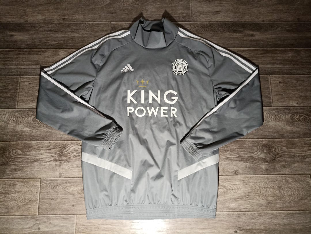 Leicester City Fc Foxes LCFC England Adidas 2019/20 Gray White Soccer ...
