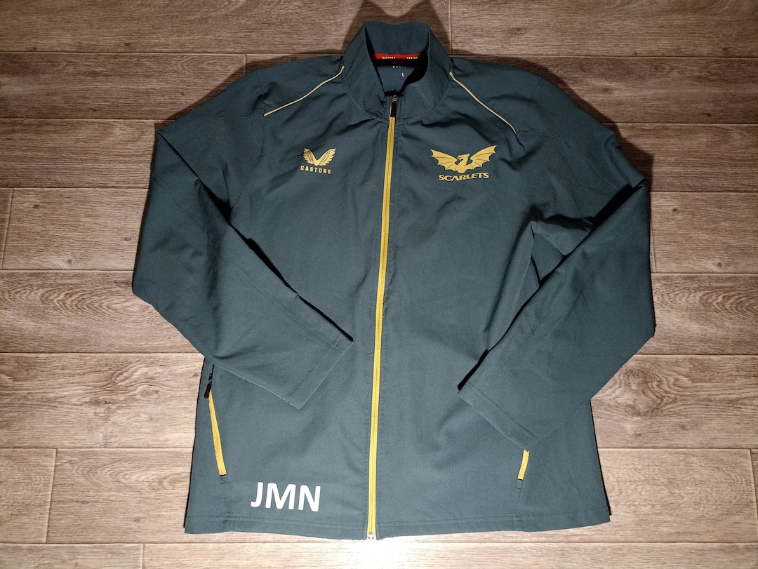 Scarlets Rugby Team Wales Castore Gray Gold Men's Sports Training ...