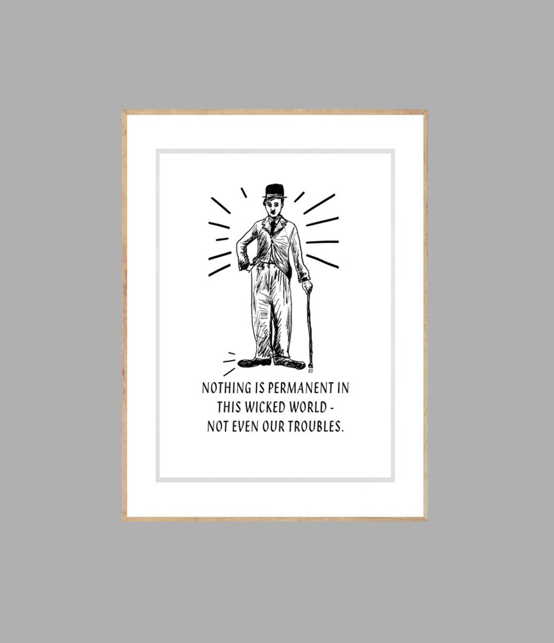 Printable Charlie Chaplin | Printable Art | Charlie Chaplin Portrait ...