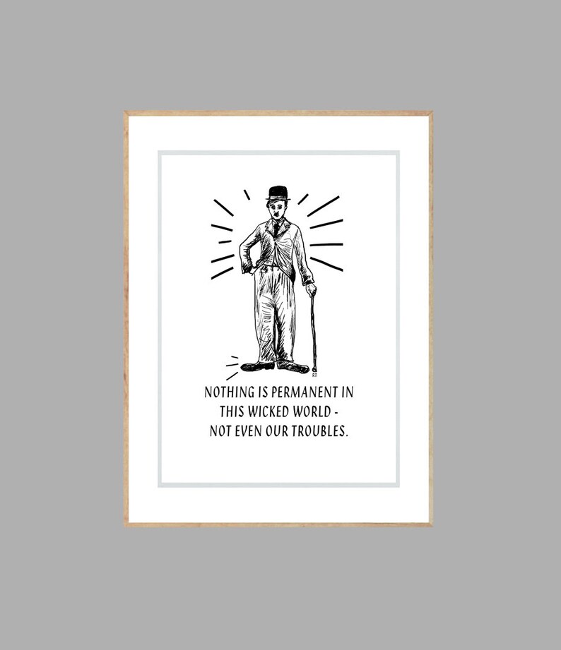 Printable Charlie Chaplin Printable Art Charlie Chaplin - Etsy