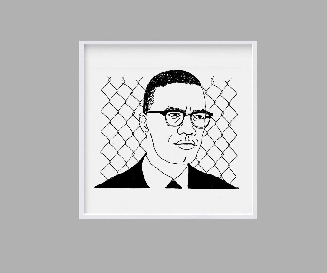 Printable Malcolm X | Malcolm X | Instant Download | Print Yourself ...