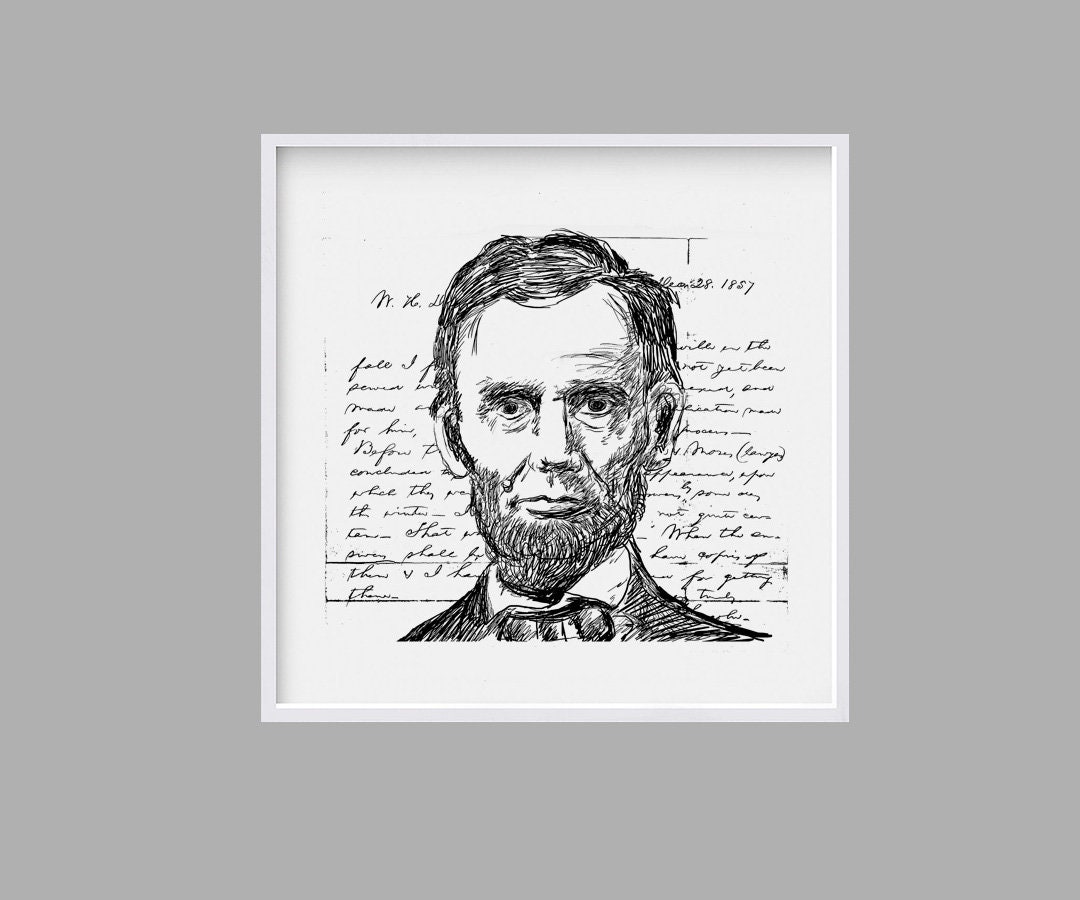 Abraham Lincoln | US President | Printable Art | Instant Download ...