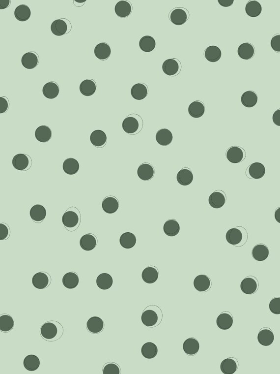 Green Polka Dots Wallpaper