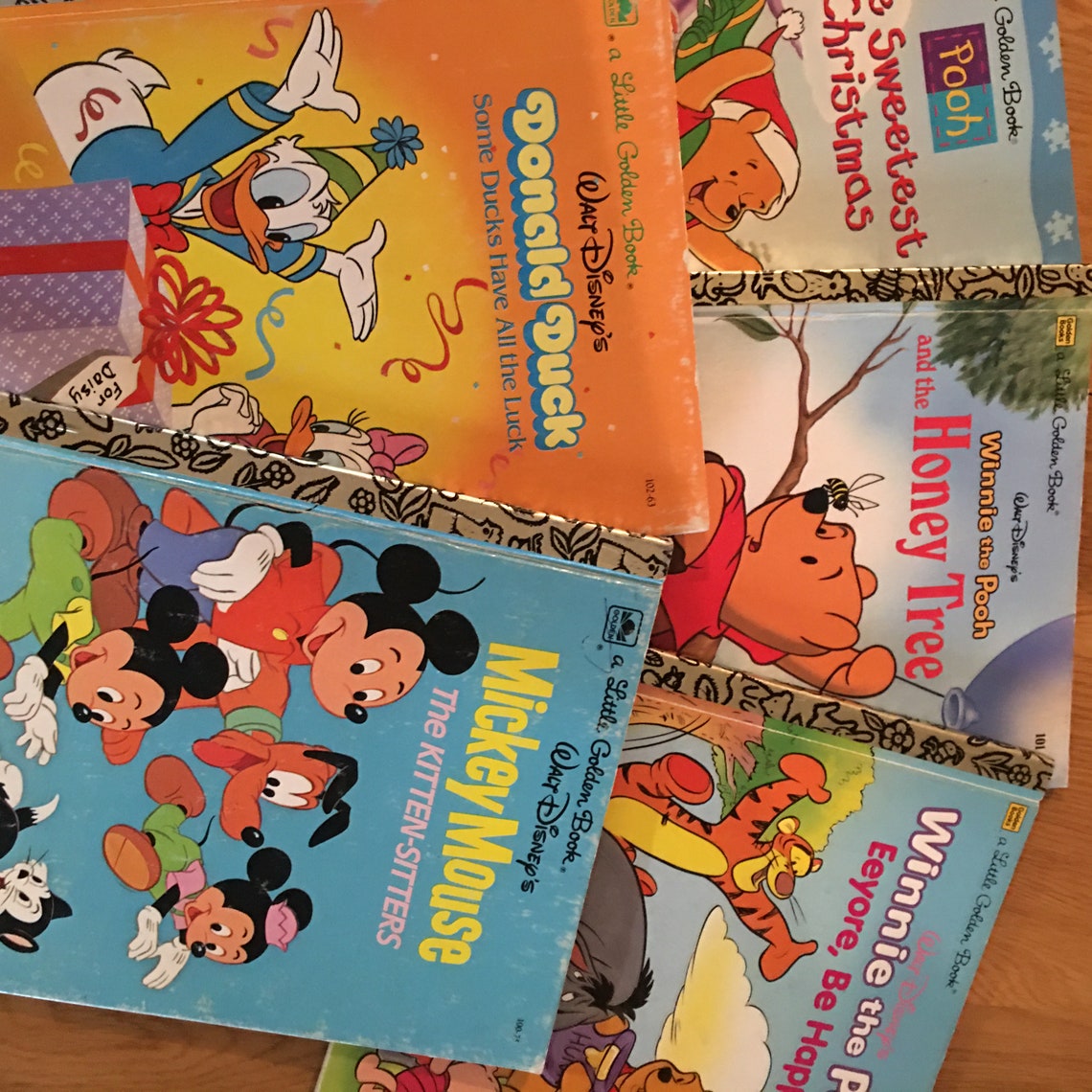 5 Disney Little Golden Books Books-(set 17) Free Shipping - Etsy