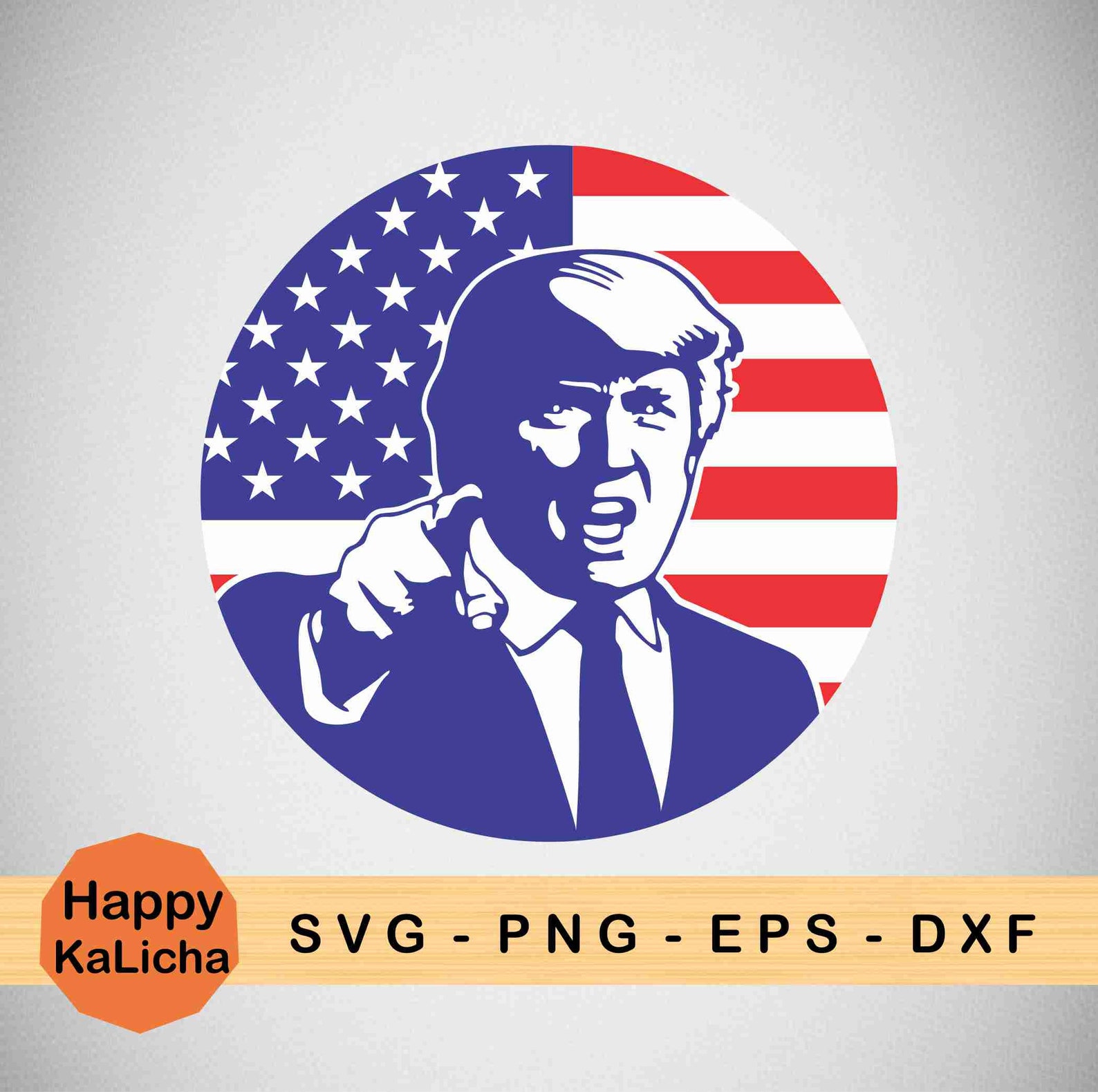 Trump Silhouette Donald Trump svg trump svg 4th of july svg | Etsy