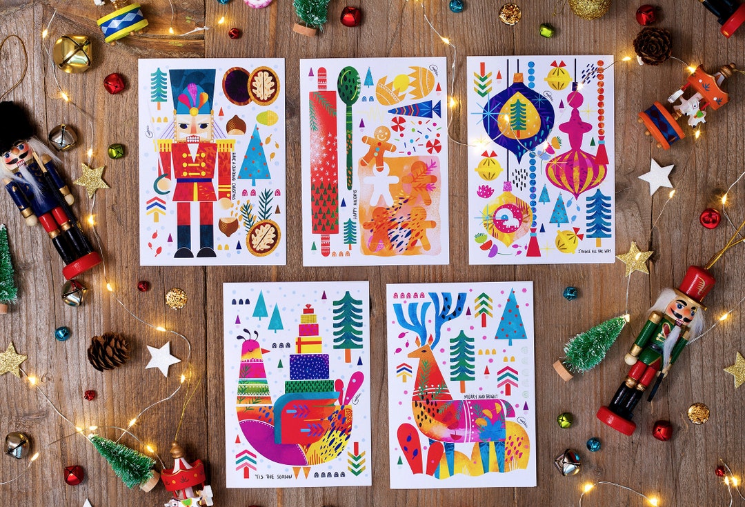 Christmas Card Packs. Packs of 5, 10 20 Illustrated/ Illustration ...