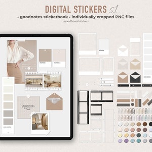Content Creator Digital Stickers Goodnotes Sticky Notes - Etsy