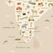 Map of India | Illustrated India Map | India Print | Map Illustration ...