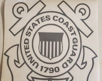 Coast Guard Window Decal | Etsy