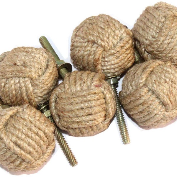 Rope Drawer Pulls - Etsy