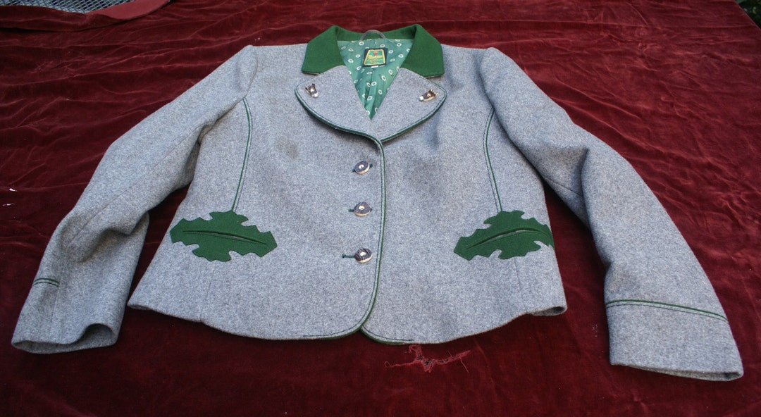 Traditional Austrian Tiroler Jacket, Blazer, Wool, Bekla - Etsy