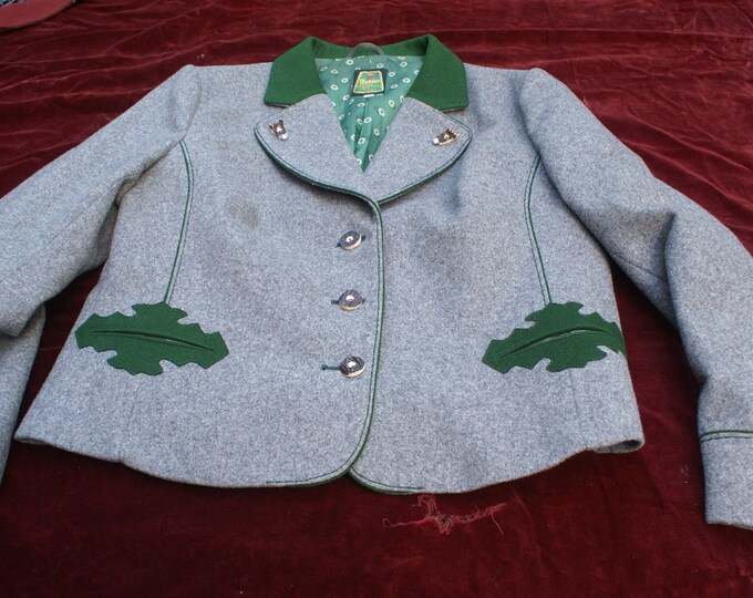 Traditional Austrian Tiroler Jacket, Blazer, Wool, Bekla - Etsy