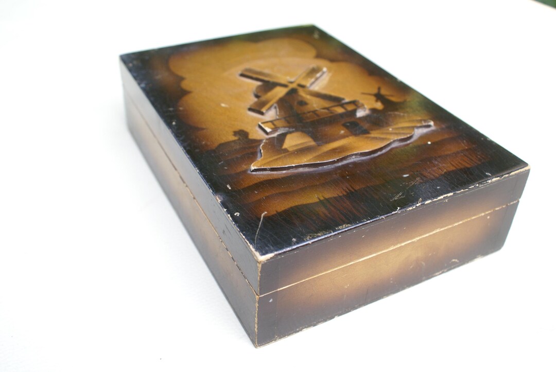 Mid Century Dutch Vintage Shaving Box With Windmill - Etsy
