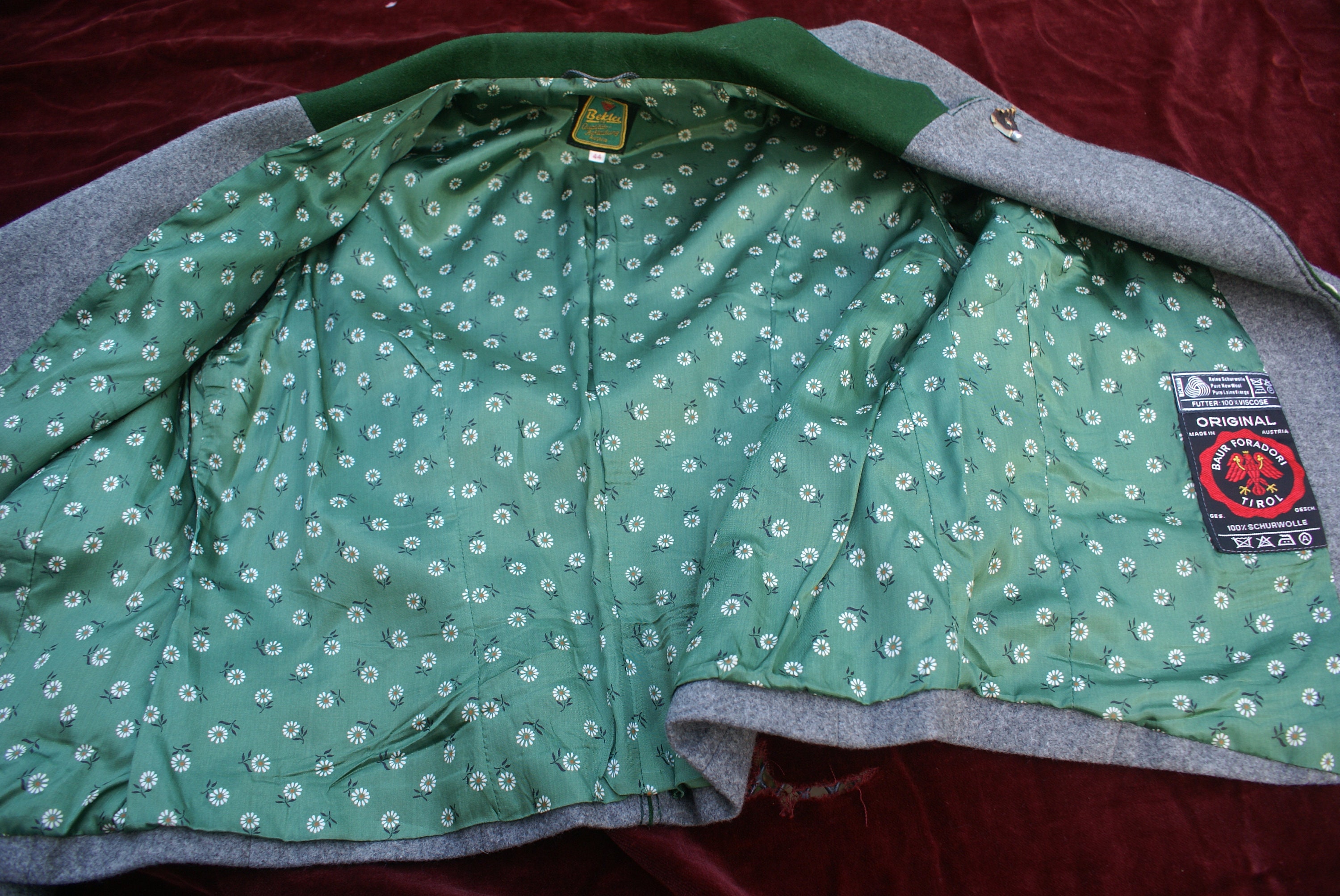 Traditional Austrian Tiroler Jacket, Blazer, Wool, Bekla - Etsy