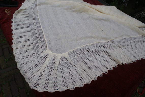 Rare, Antique Dutch traditional costume scarf, shawl - Gem