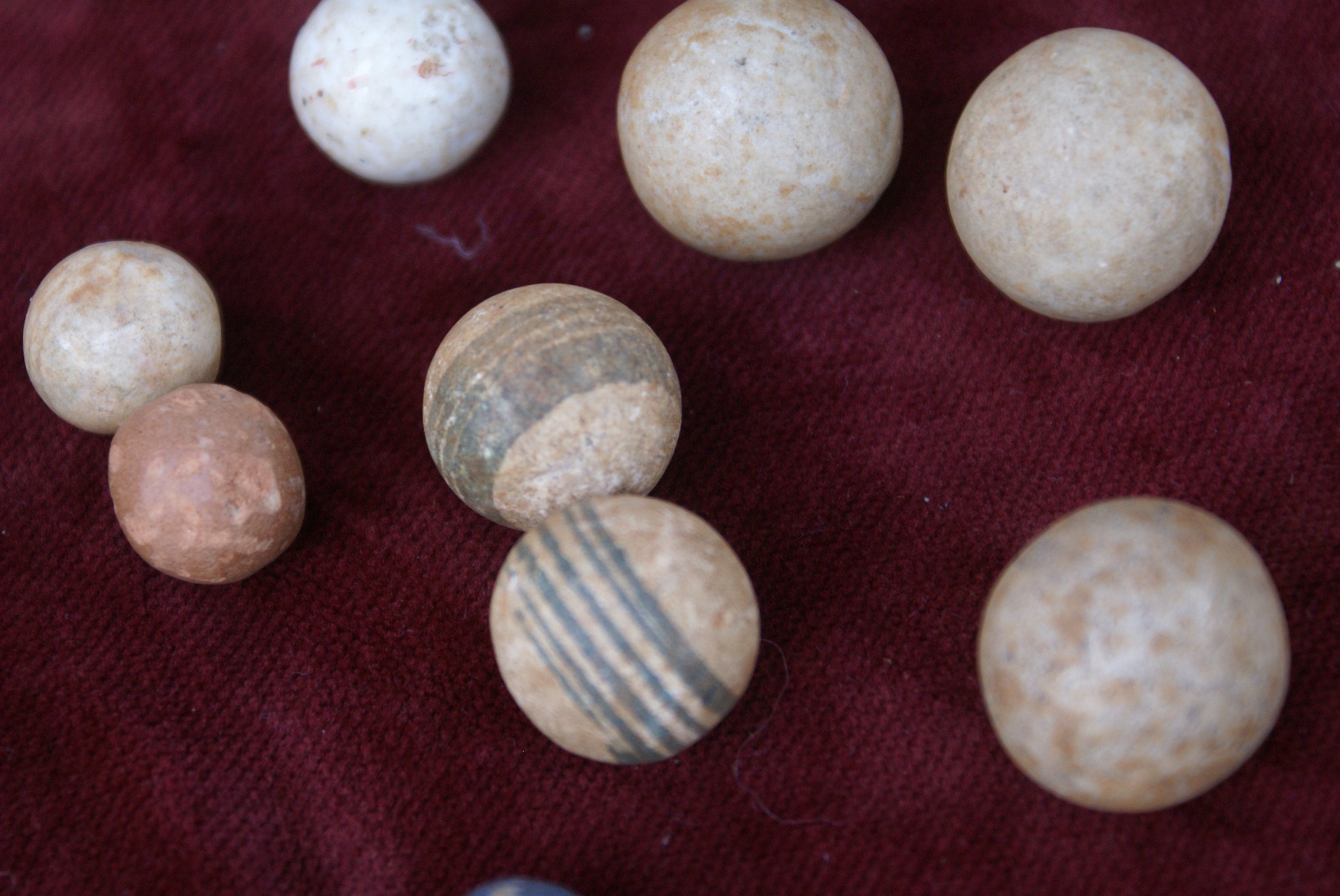 27 Antique Dutch Clay Marbles, Some Rare, Iron Marbles - Etsy