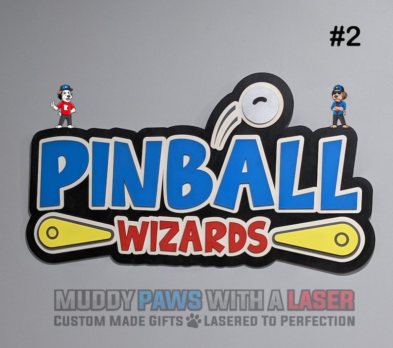 Pinball Wizard Laser Engraved 3D Wood Sign - 2 Styles - Arcade Game ...