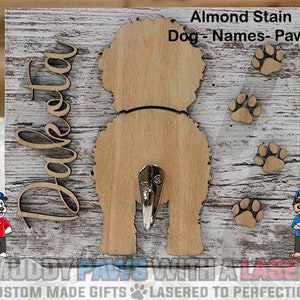 Hand-made Wood Dog Sign W/hook! Hang Your Keys, Leash, Harness or Hats ...