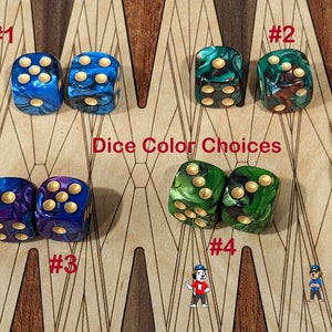 Personalized Heirloom 2 Player Backgammon Board Game! 30 Double Sided ...