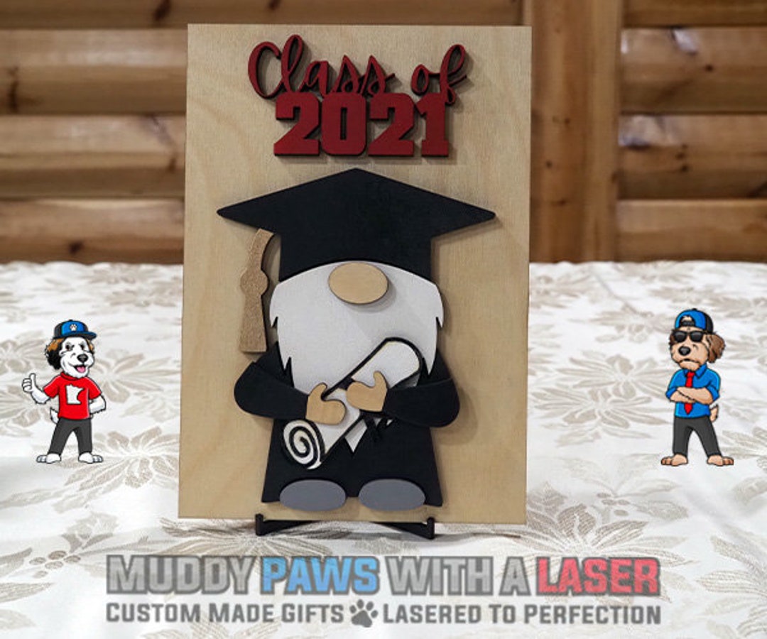 Graduation Gnome Sign for Class of 2023 and Class of 2024 With an Easel ...