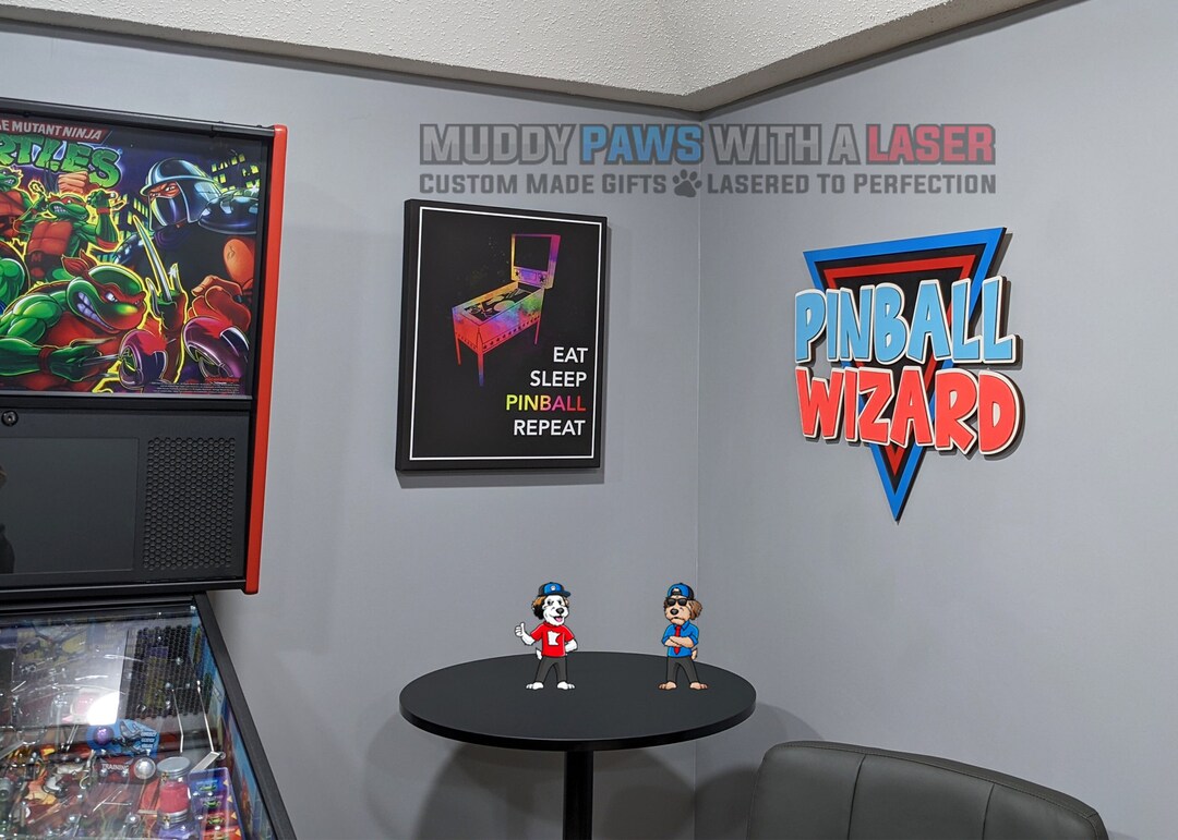 Brand New (and Bigger) Design - Pinball Wizard Laser Engraved 3D Wood ...