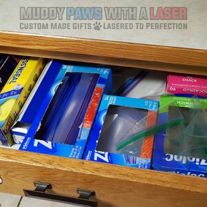 Kitchen Bag Organizer, Pantry, Storage Baggie, Sandwich, Snack, Gallon ...