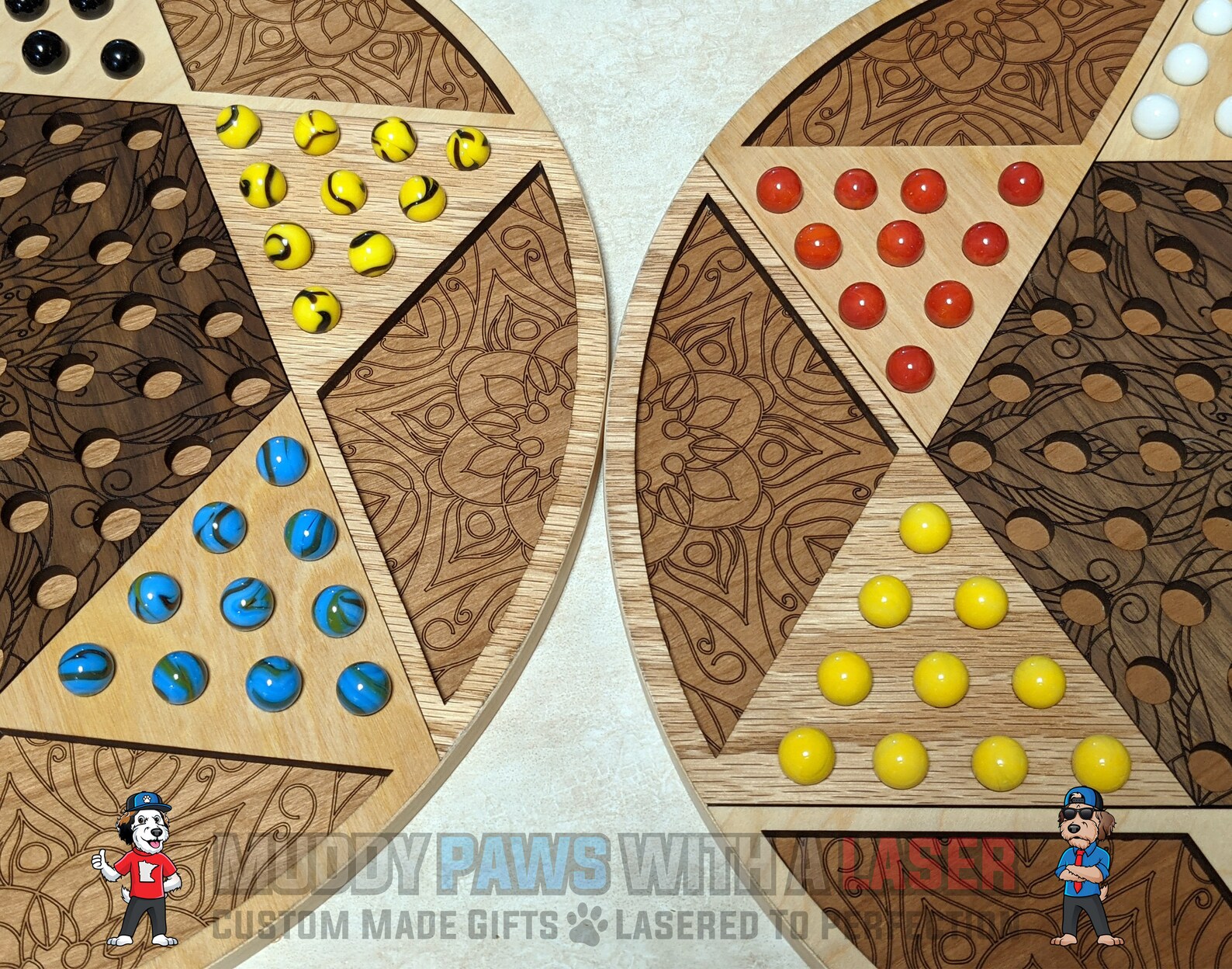 Chinese Checkers Board Family Game Night Fits Standard - Etsy