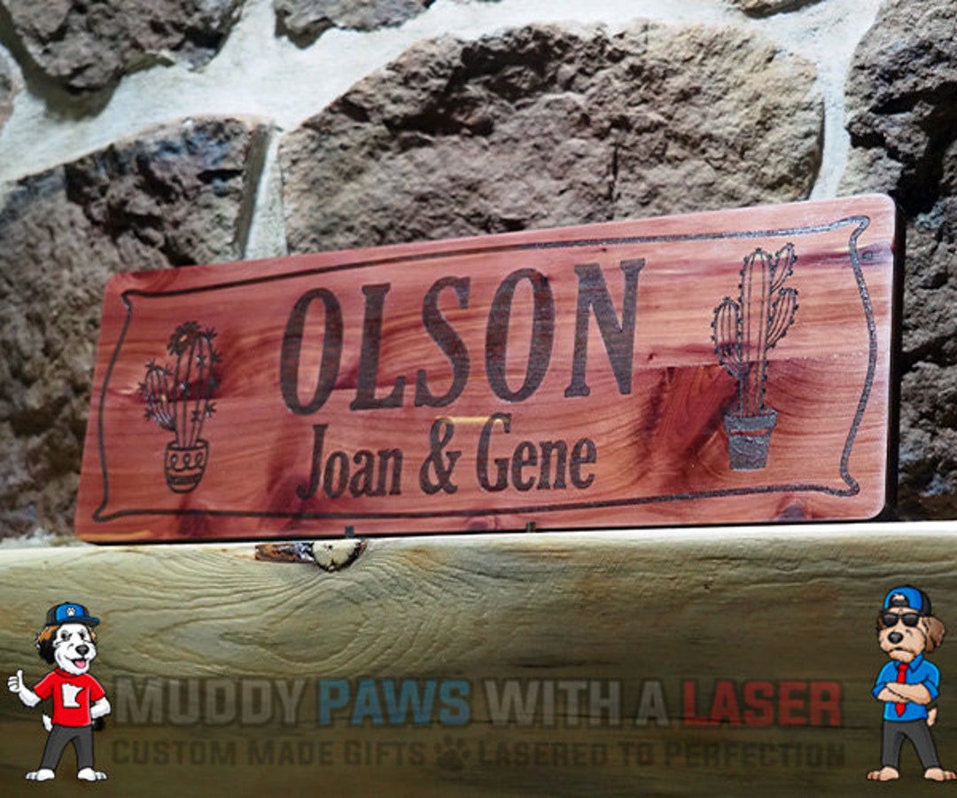 Personalized Outdoor Name Sign Plus Graphic Options Available! Laser ...