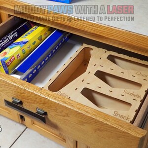 Kitchen Bag Organizer, Pantry, Storage Baggie, Sandwich, Snack, Gallon ...