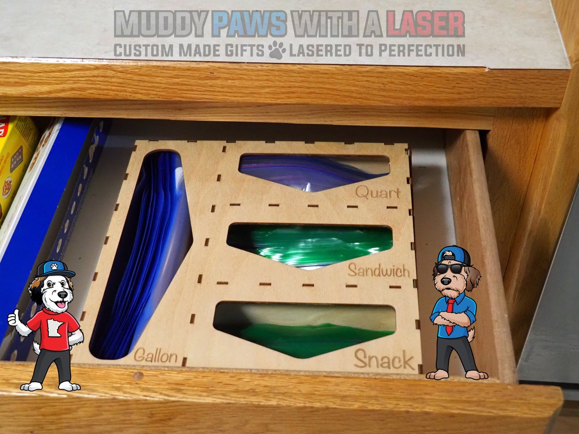 Kitchen Bag Organizer Pantry Storage Baggie Sandwich - Etsy