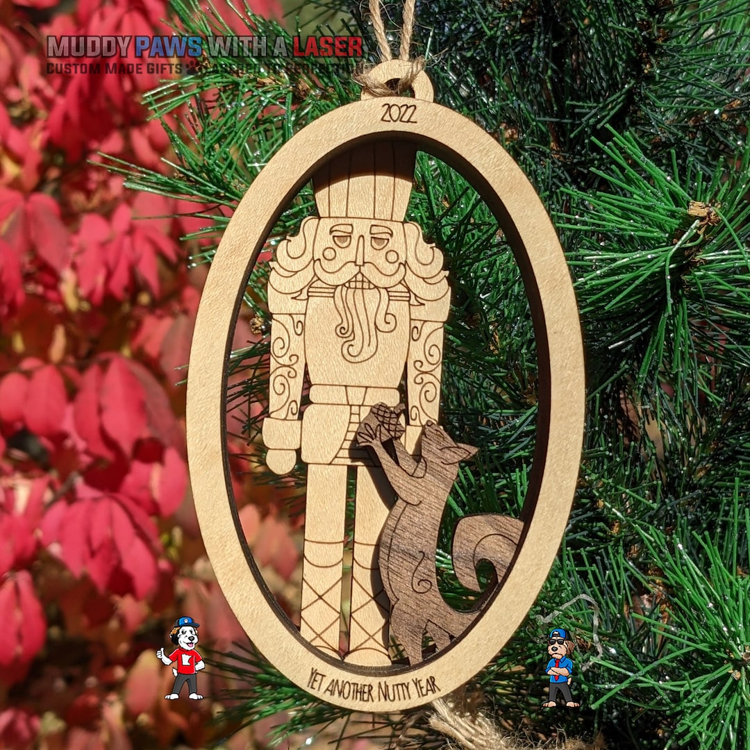 2022 yet Another Nutty Year Nutcracker and Squirrel Wood - Etsy