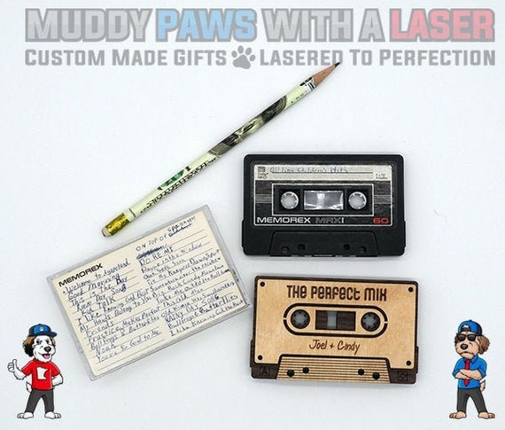 Retro Mix Tape With Spotify Playlist or Favorite Song - Etsy