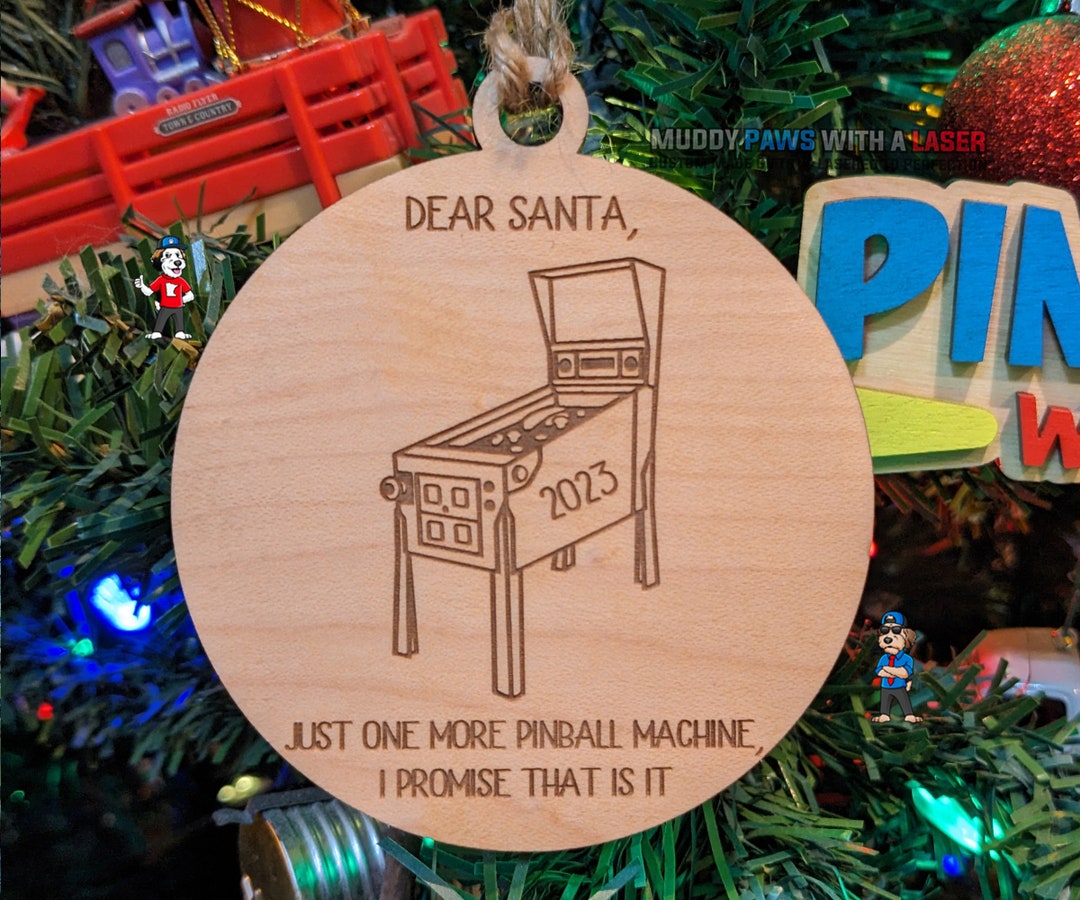 Pinball Machine Christmas Ornament! Xmas Tree Stocking Stuffer Gift ...