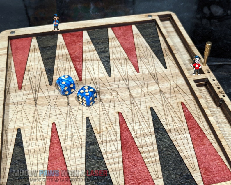 Personalized Heirloom 2 Player Backgammon Board Game 30 - Etsy