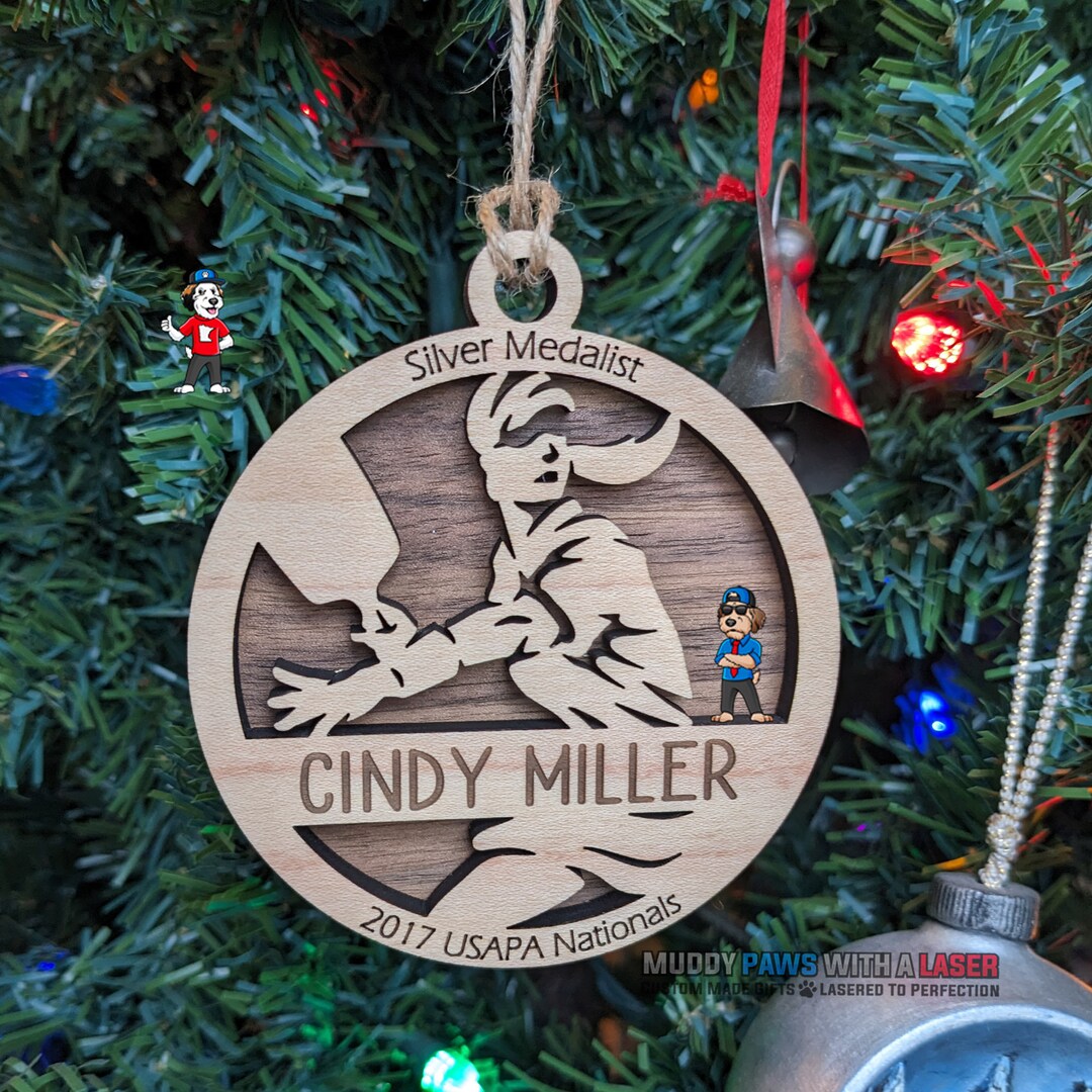 Personalized Pickleball Christmas Tree Ornament - Female and Male ...