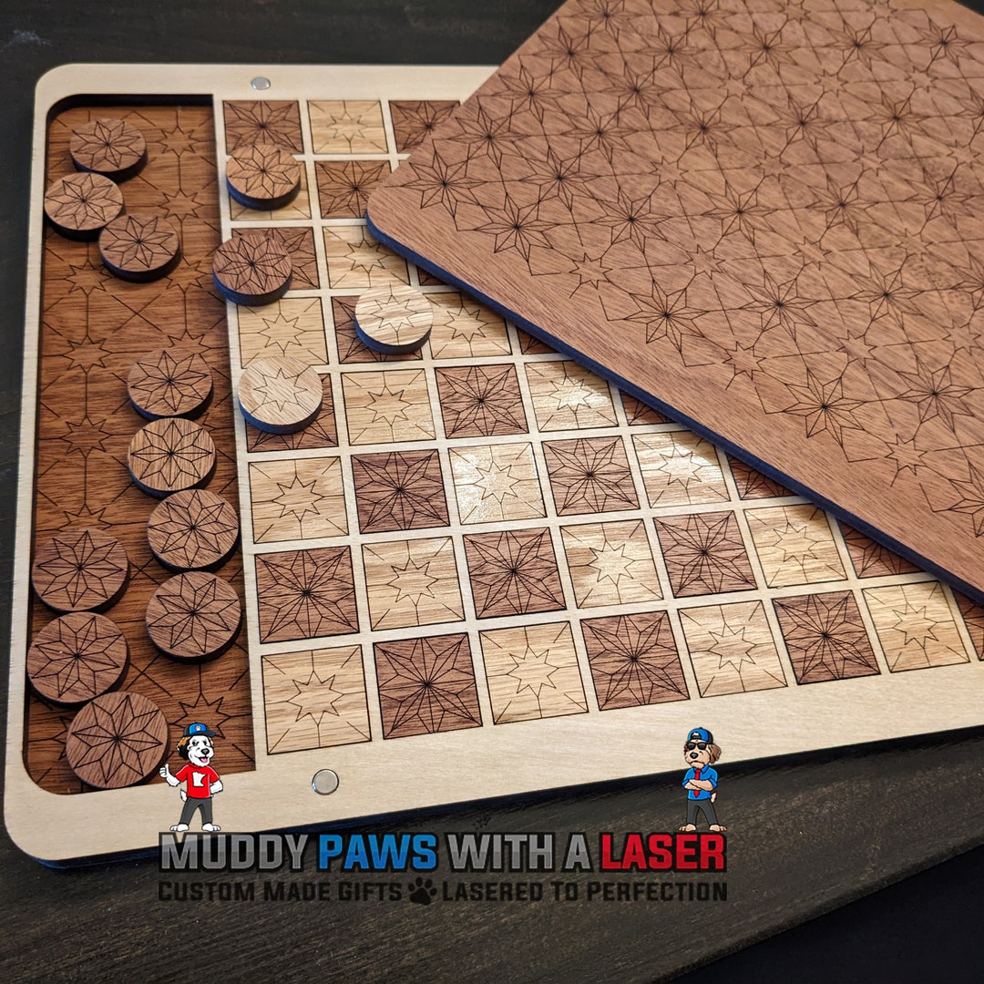 Handmade Heirloom Checkers Board - Family Game Night - Teen Gift ...